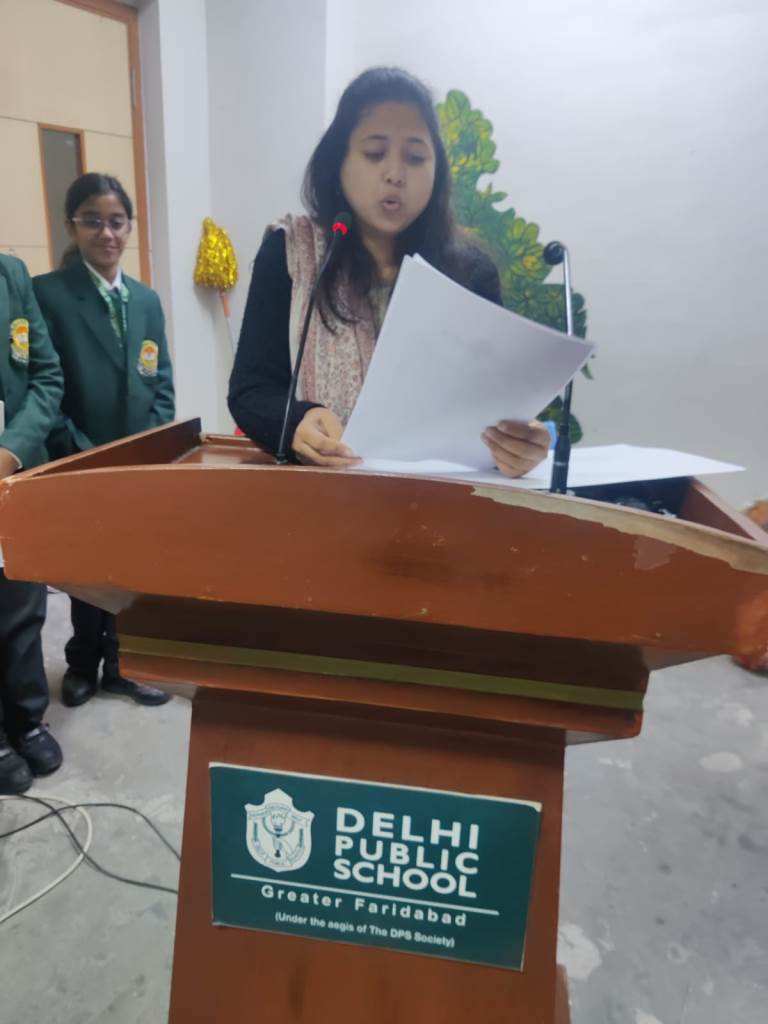 Inter-section English Public Speaking Competition (Final round) – DPS ...